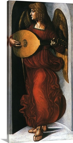 Angel with a Lute | Great Big Canvas