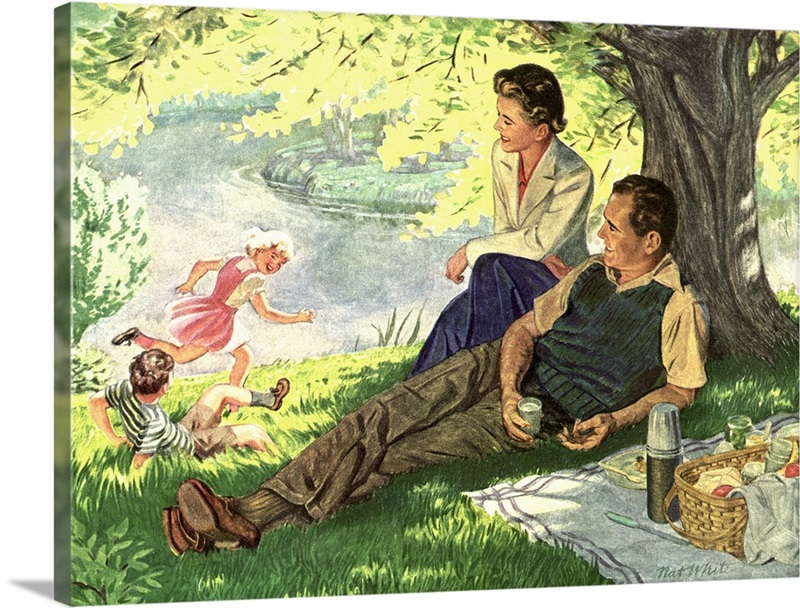 Couple Under Tree | Great Big Canvas