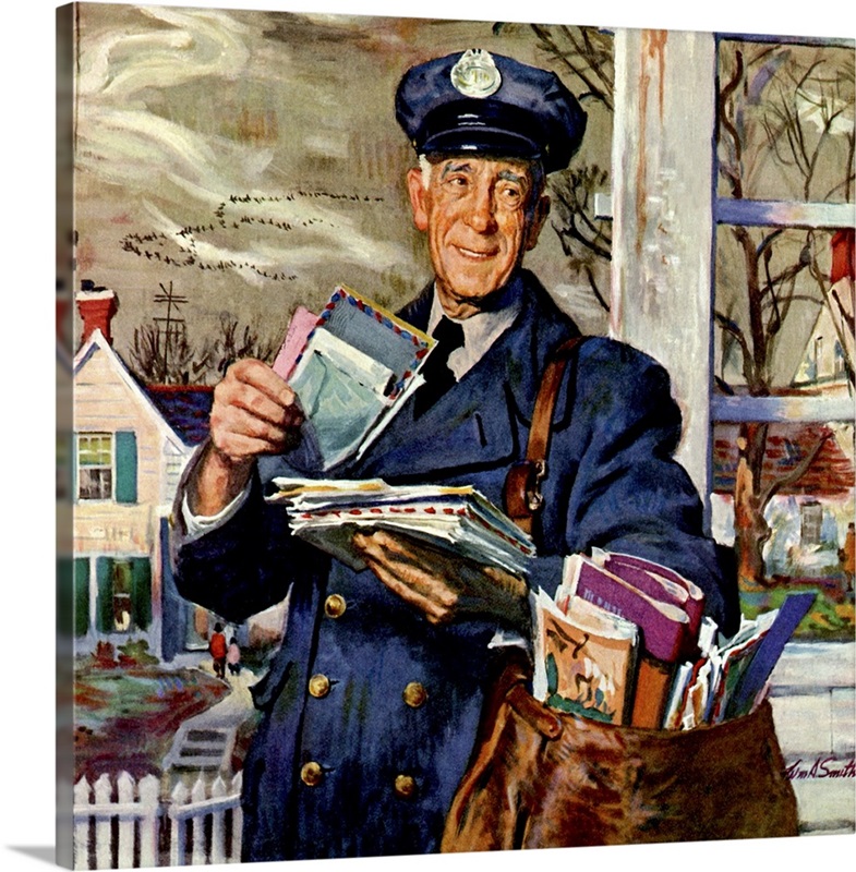 Elderly Mailman | Great Big Canvas