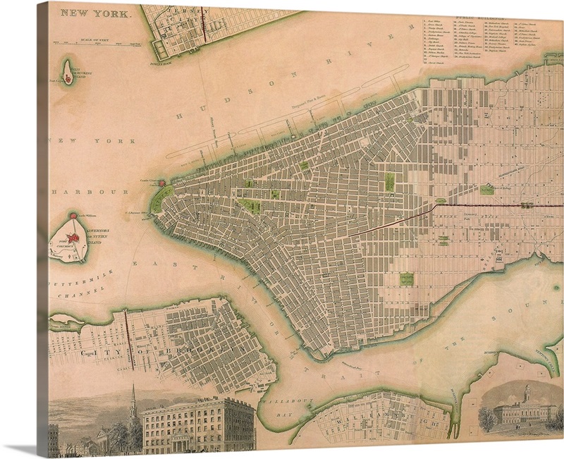 Manhattan 1844 | Great Big Canvas