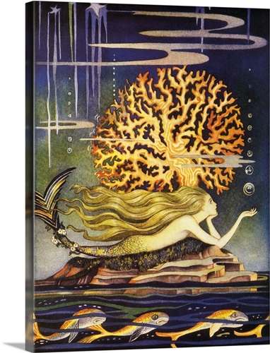 Mermaid at Rest | Great Big Canvas