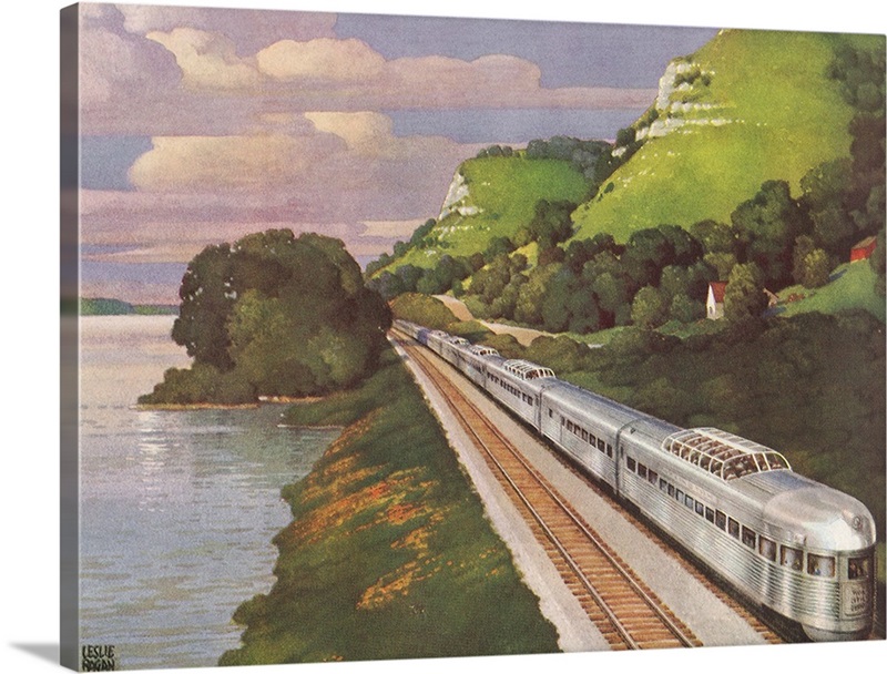 Streamline Train | Great Big Canvas