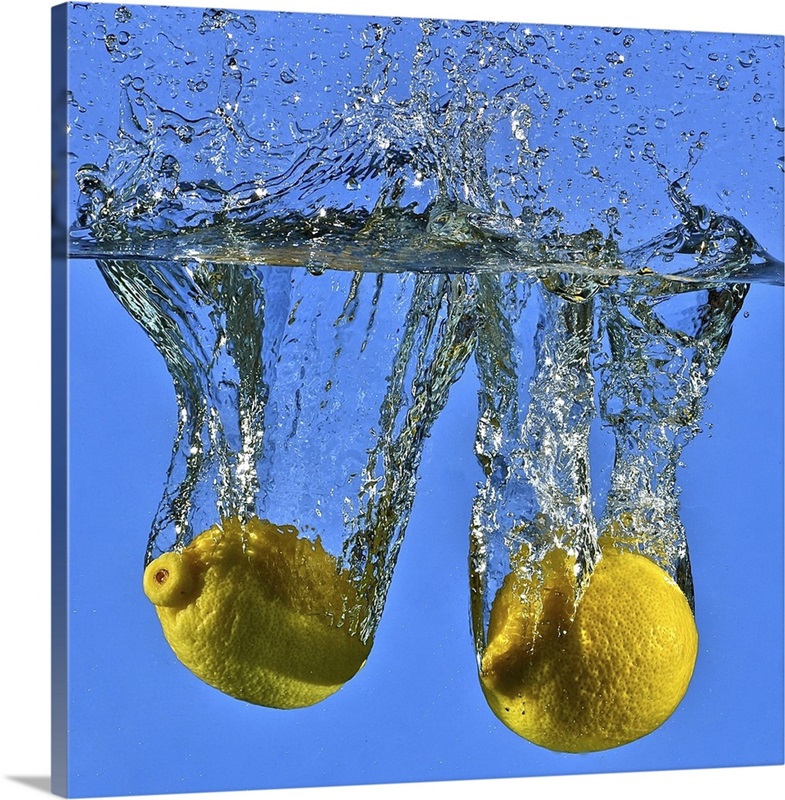 Lemons Dressed in Blue | Great Big Canvas