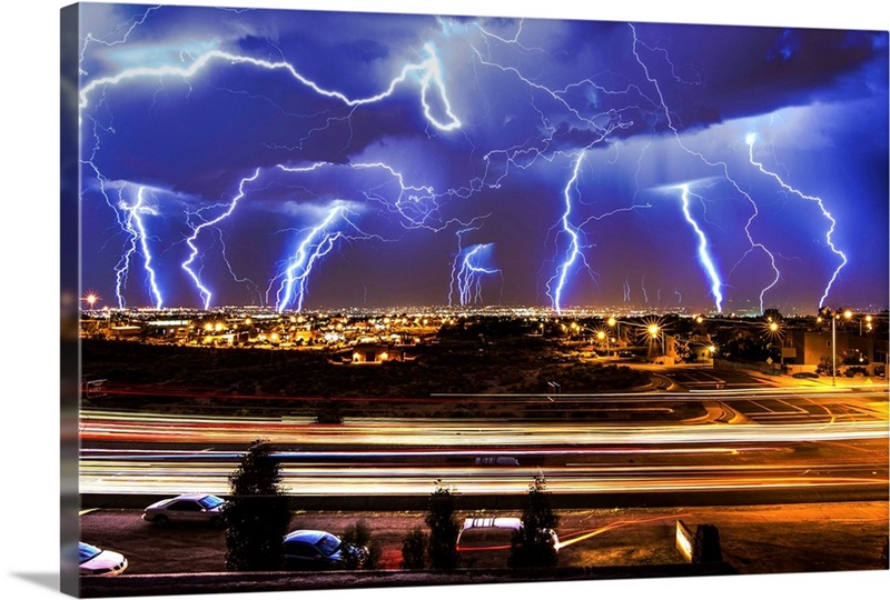 Lightning over Albuquerque | Great Big Canvas