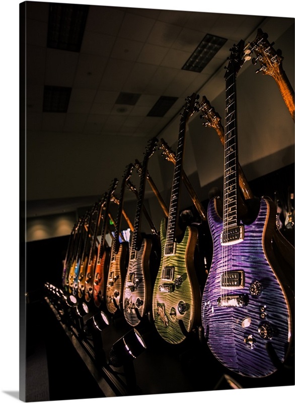 Lined Up Guitars | Great Big Canvas