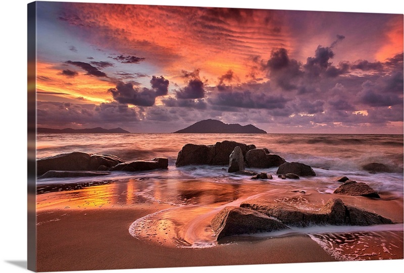 Red sunset | Great Big Canvas