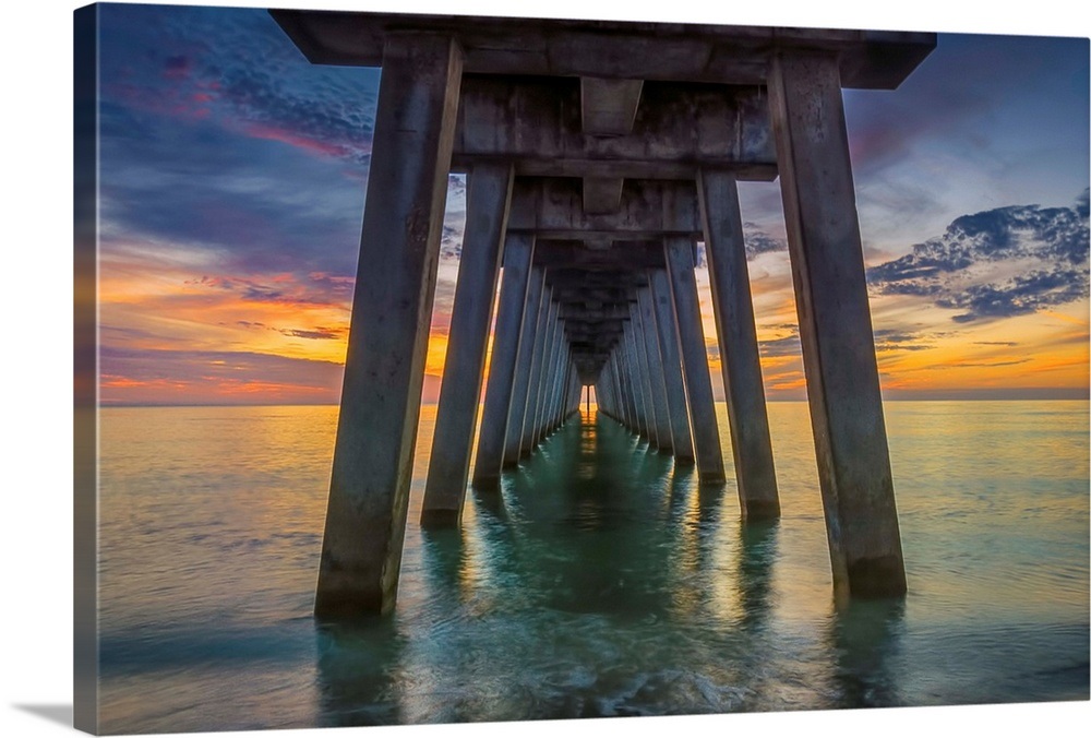 Sunset Under the Pier Wall Art, Canvas Prints, Framed Prints, Wall ...