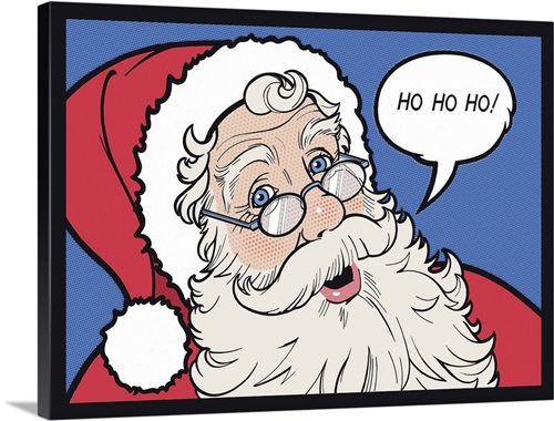 Comic Book Santa Wall Art, Canvas Prints, Framed Prints, Wall Peels ...