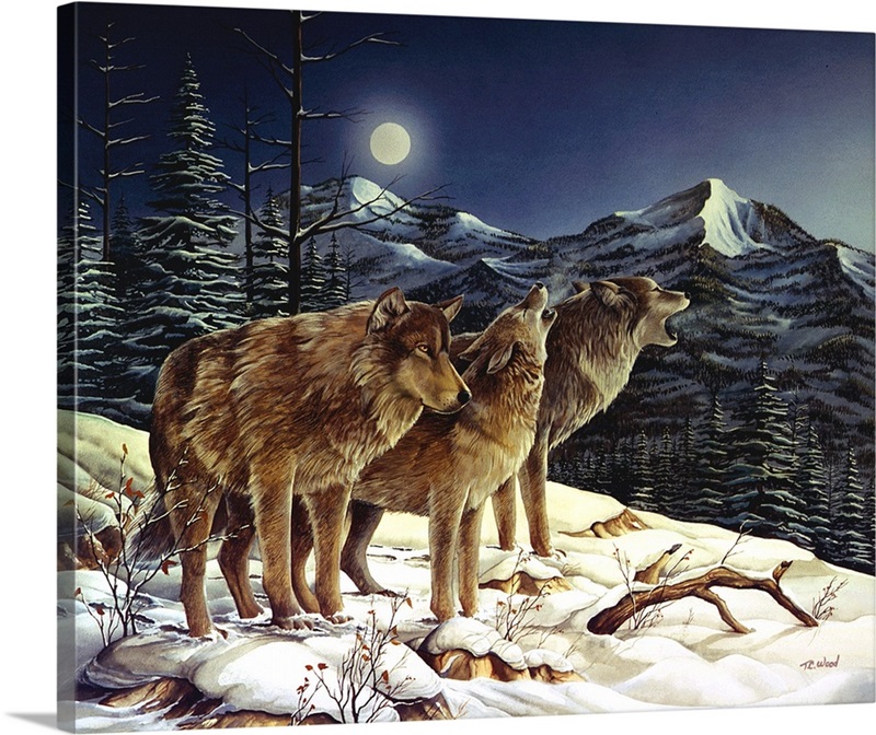 Crying At The Moon Wall Art, Canvas Prints, Framed Prints, Wall Peels ...