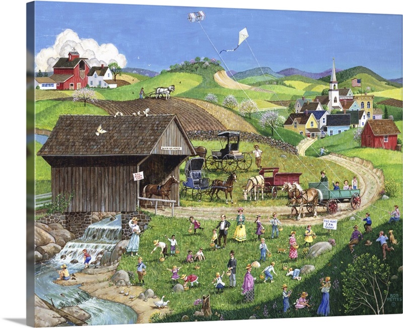 Easter Egg Hunt | Great Big Canvas