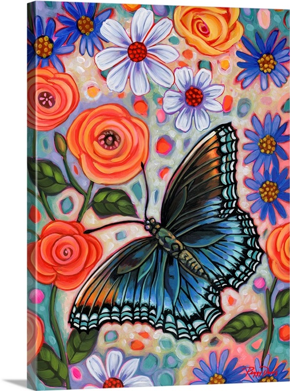 Taking Flight Royal Blue | Great Big Canvas