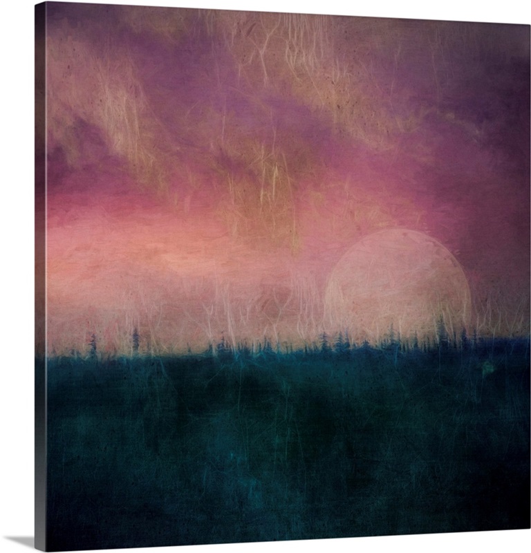 Abstract Moonrise Wall Art, Canvas Prints, Framed Prints, Wall Peels ...