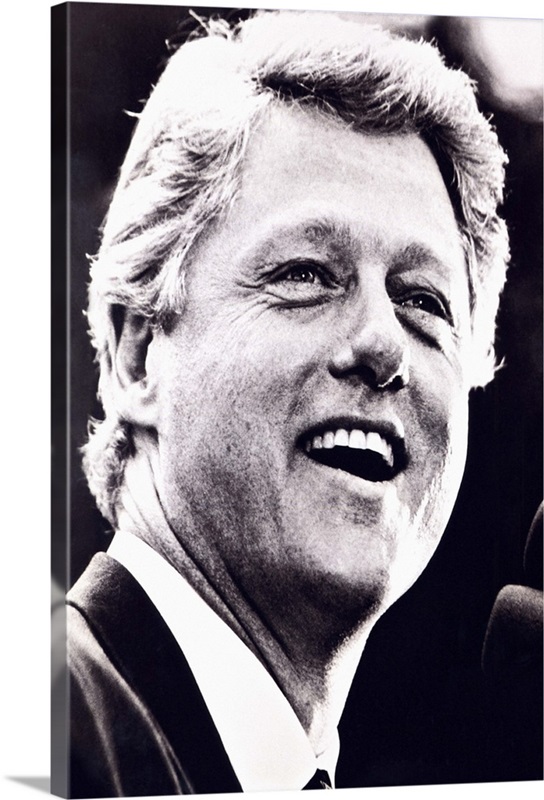 Bill Clinton Head Shot | Great Big Canvas