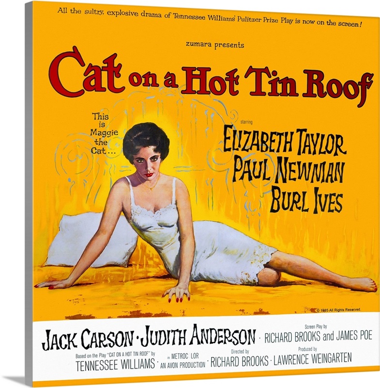 Cat On A Hot Tin Roof | Great Big Canvas