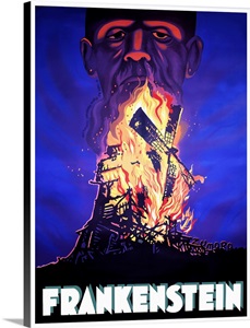 Frankenstein Burning Windmill Wall Art, Canvas Prints, Framed Prints ...