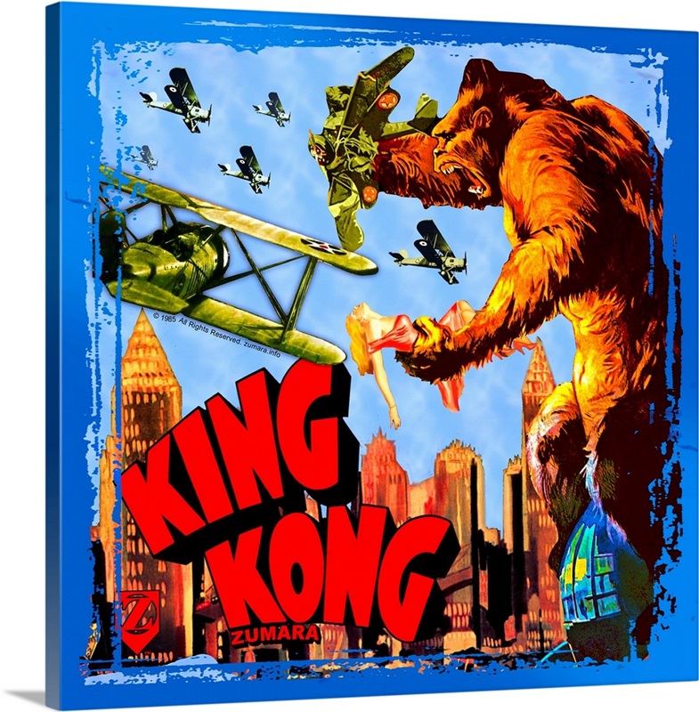 King Kong Rage Blue | Great Big Canvas