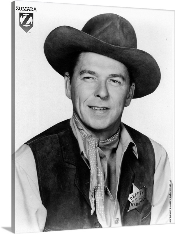Ronald Reagan as a Cowboy | Great Big Canvas