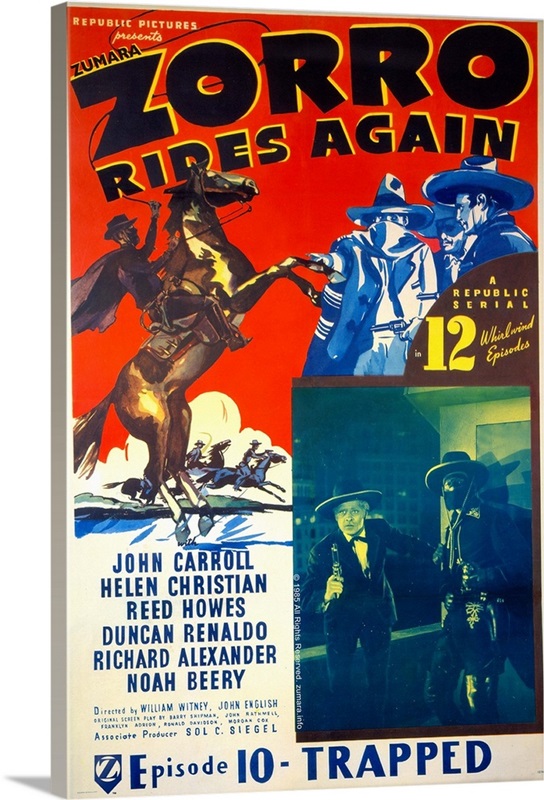 Zorro Rides Again | Great Big Canvas