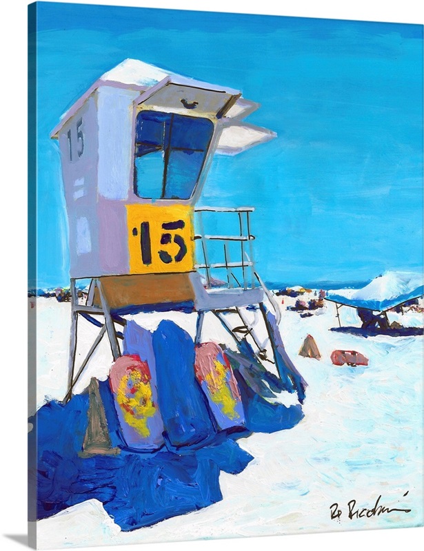 Mission Beach Lifeguard Tower 15 | Great Big Canvas