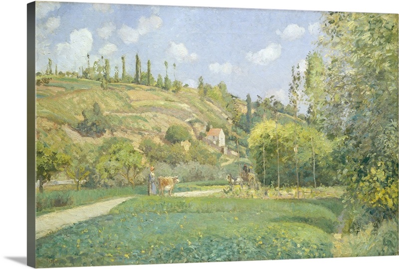 A Cowherd at Valhermeil, Auvers-sur-Oise | Great Big Canvas