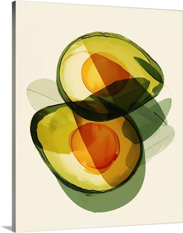 Abstracted Avocado | Great Big Canvas