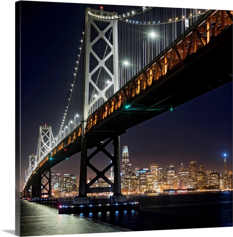 Bay Bridge at Night | Great Big Canvas