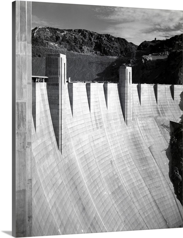 Boulder Dam, 1942, Vertical Close-Up Of Section Of The Dam | Great Big ...