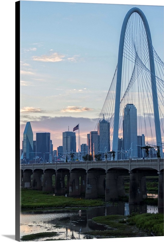 Bridge Over River in Dallas | Great Big Canvas