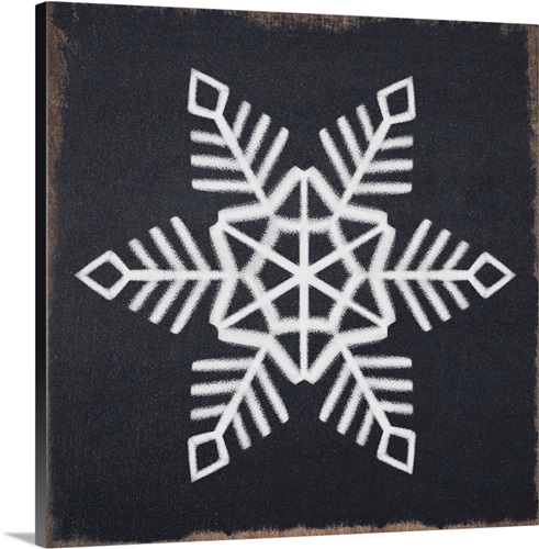 Chalkboard Snowflake I | Great Big Canvas