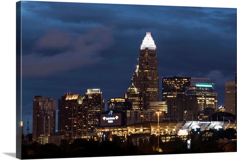Charlotte at Night | Great Big Canvas