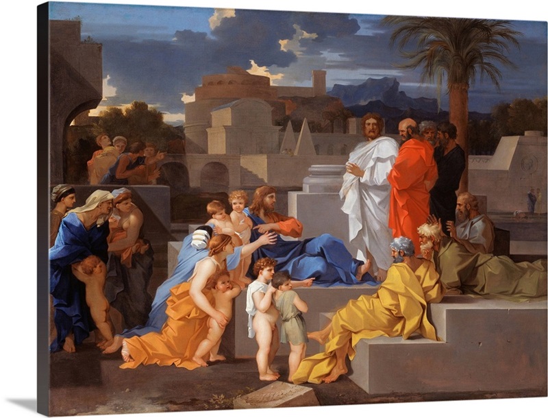 Christ Receiving The Children | Great Big Canvas