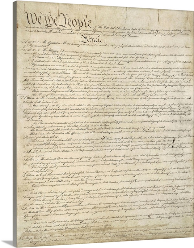 Constitution Of The United States - Page 1 | Great Big Canvas