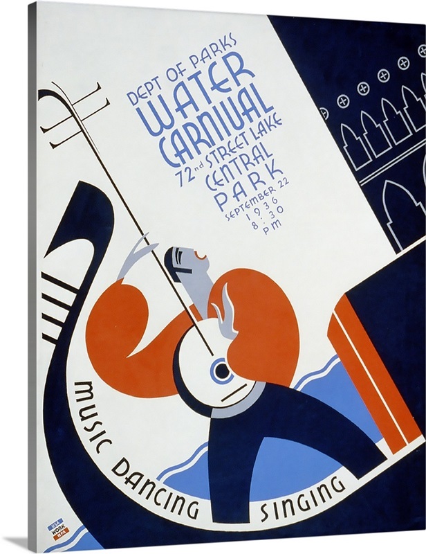 Dept. of Parks Water Carnival - WPA Poster | Great Big Canvas