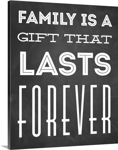 Family Quotes - Family Is A Gift Wall Art, Canvas Prints, Framed Prints ...