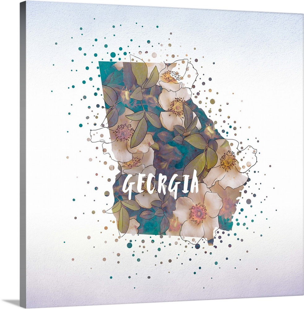 Georgia State Flower (Cherokee Rose) Wall Art, Canvas Prints, Framed ...