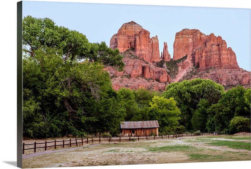 Ground View of Cathedral Rock, Sedona, Arizona | Great Big Canvas