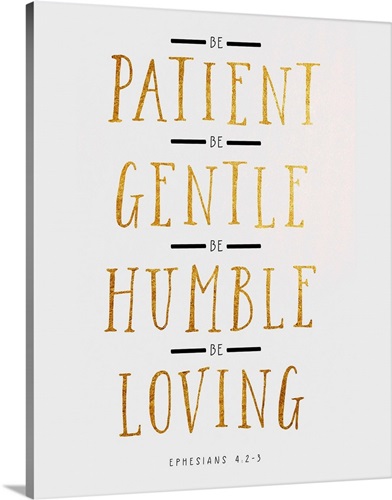 Handlettered Bible Verse - Ephesians 42-3 | Great Big Canvas