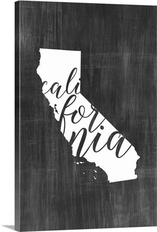 Home State Typography - California | Great Big Canvas
