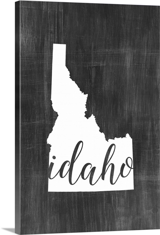 Home State Typography - Idaho | Great Big Canvas
