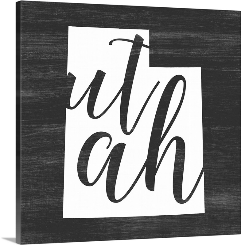 Home State Typography - Utah | Great Big Canvas