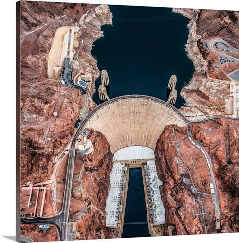 Hoover Dam Overhead | Great Big Canvas