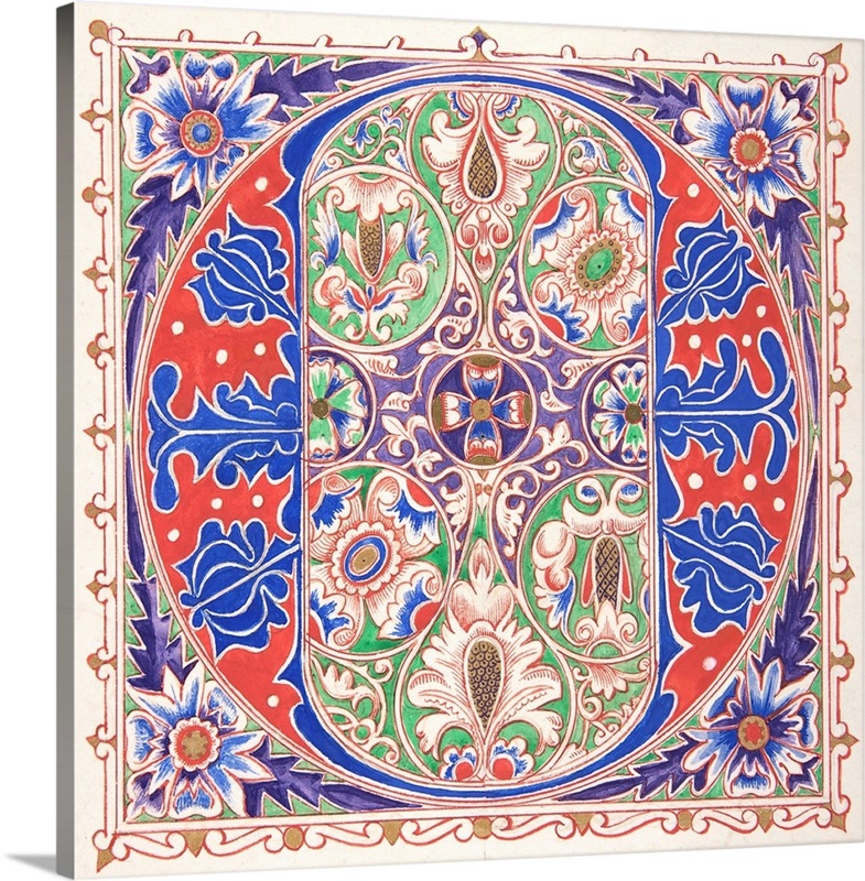 Illuminated Initial O | Great Big Canvas