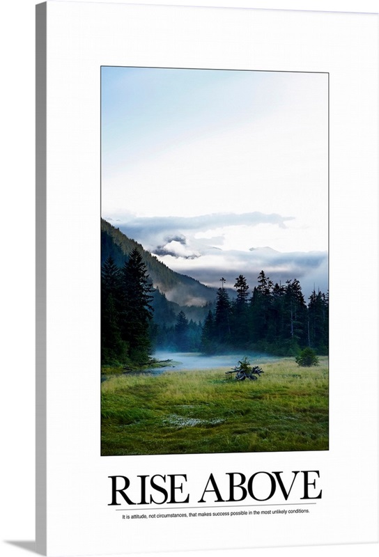 Inspirational Motivational Poster: It is attitude | Great Big Canvas