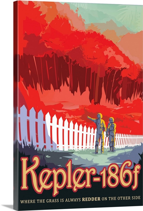 Kepler-186f - JPL Travel Poster | Great Big Canvas