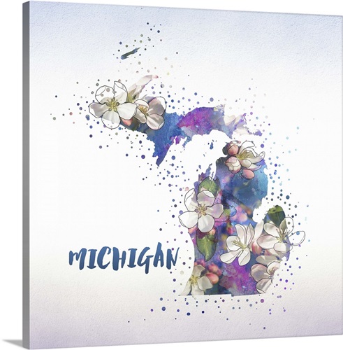 Michigan State Flower (Apple Blossom) | Great Big Canvas
