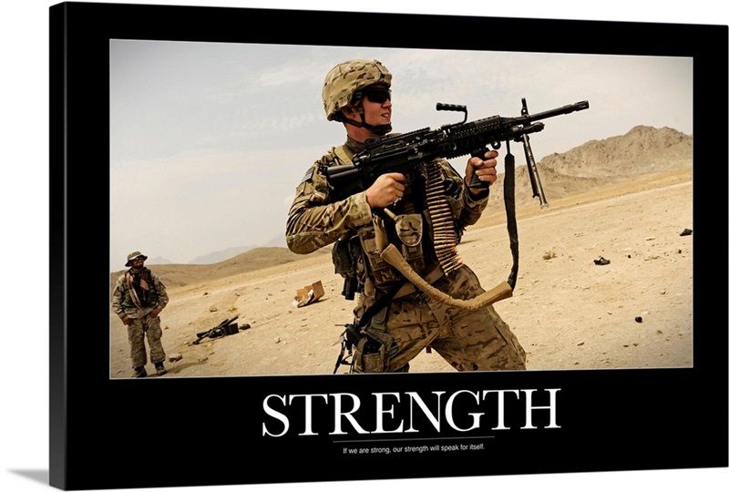 Military Poster: Strength | Great Big Canvas