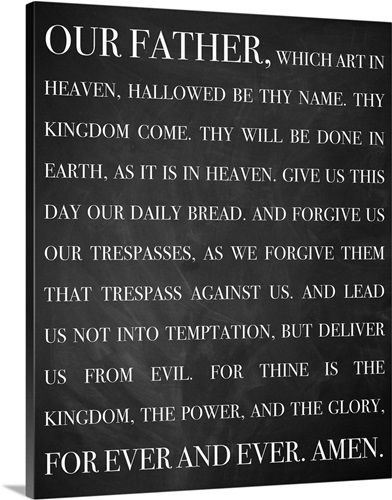 Modern Faith - Lord's Prayer | Great Big Canvas