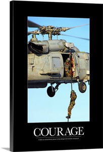 Motivational Poster: Courage Wall Art, Canvas Prints, Framed Prints ...