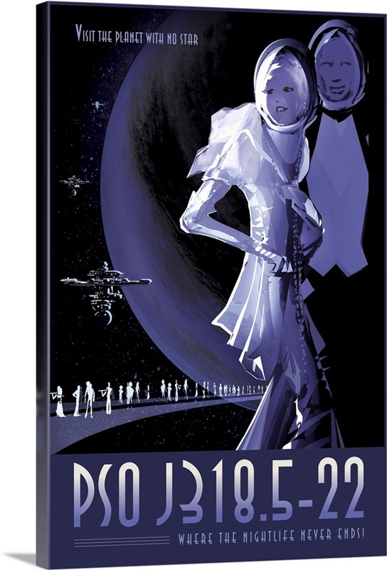 Night Life - JPL Travel Poster | Great Big Canvas