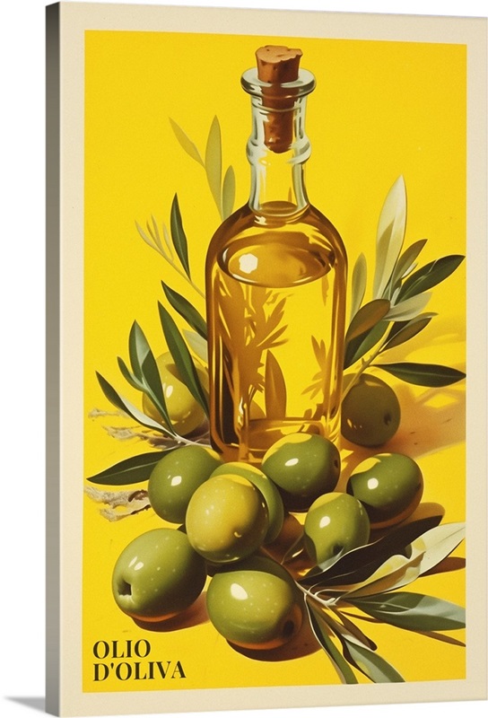Olive Oil - Food Advertising Poster | Great Big Canvas